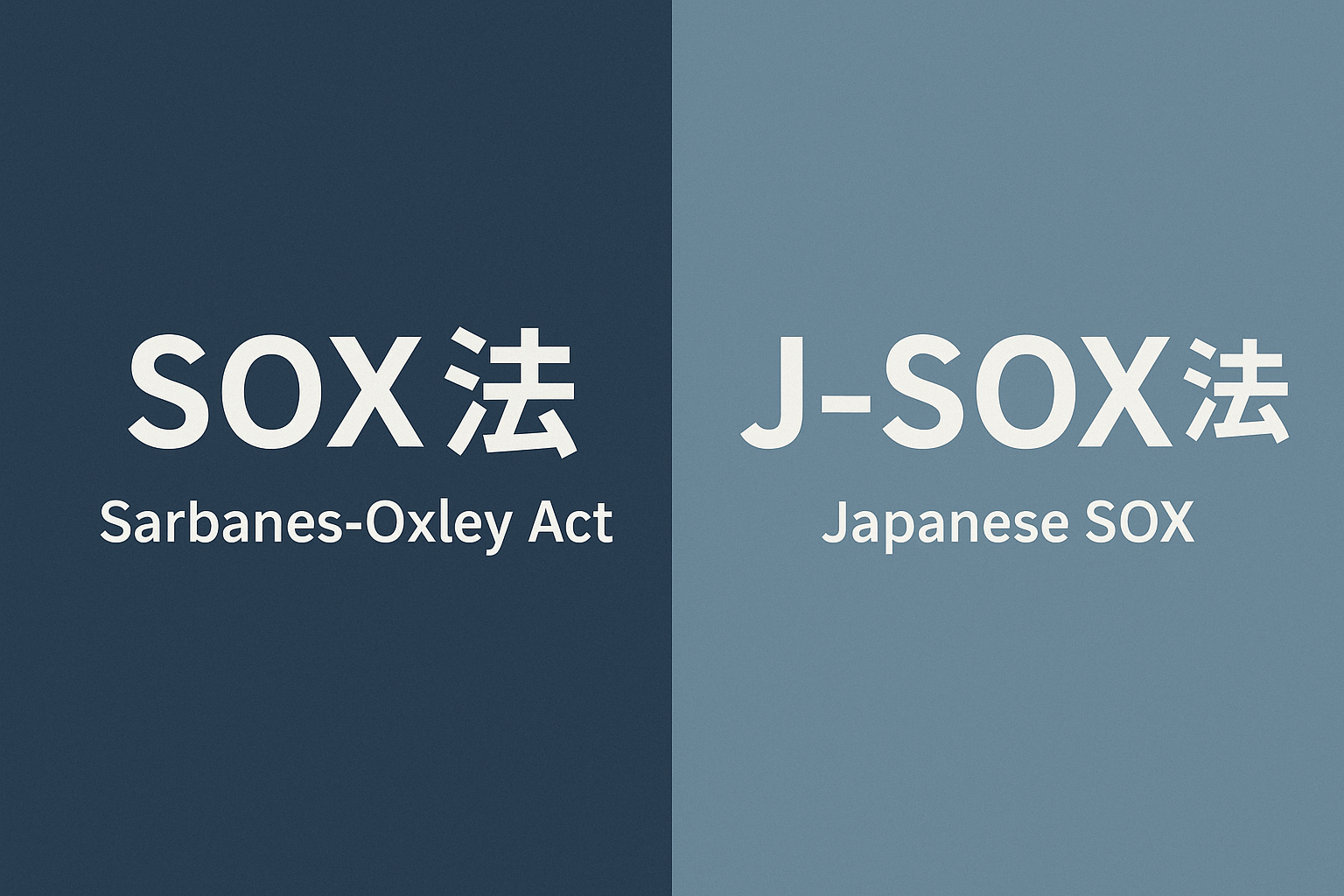 【SOX法とJSOX法】それぞれの違い - Spirit Advisors